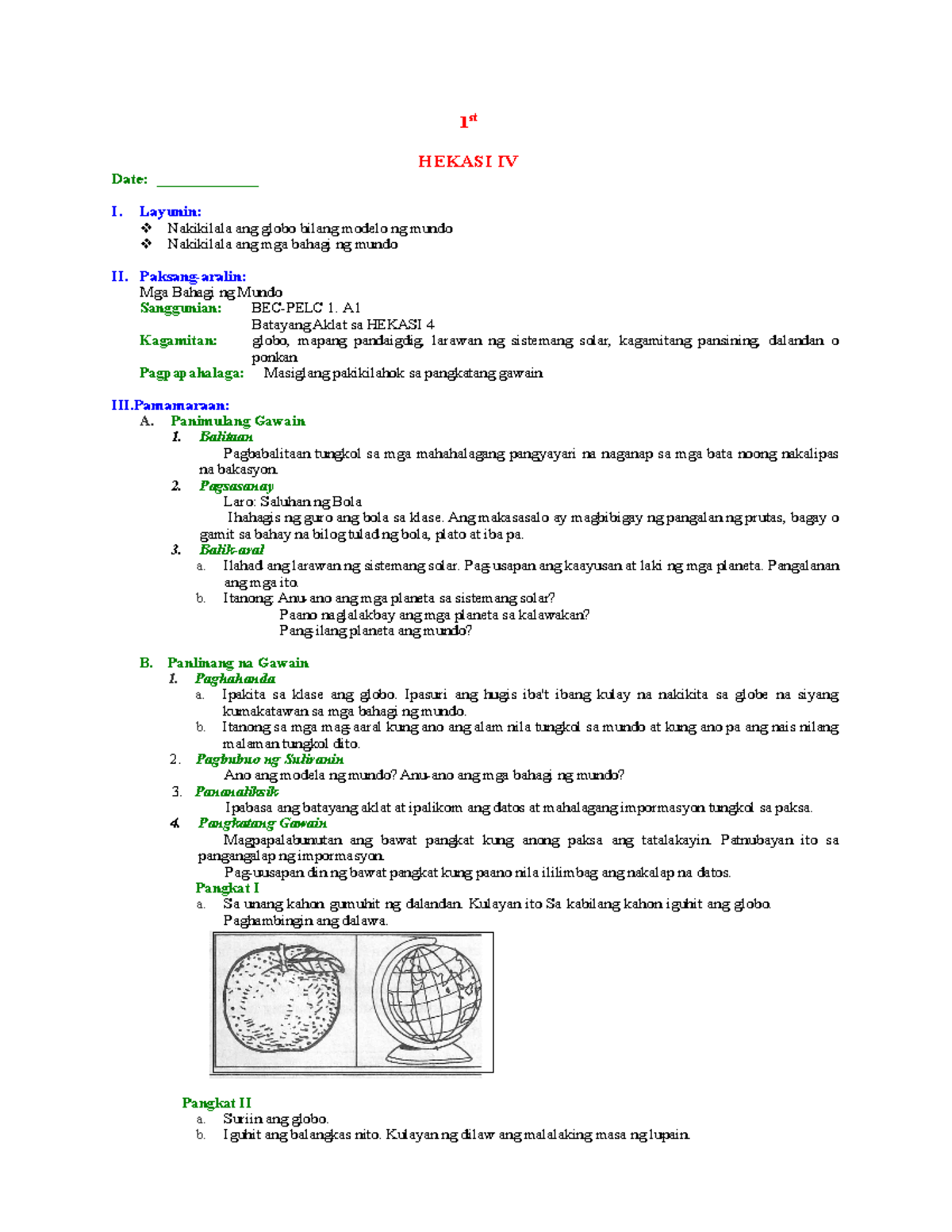 Grade 4 DLP Hekasi - This file will help you or guide you in making ...