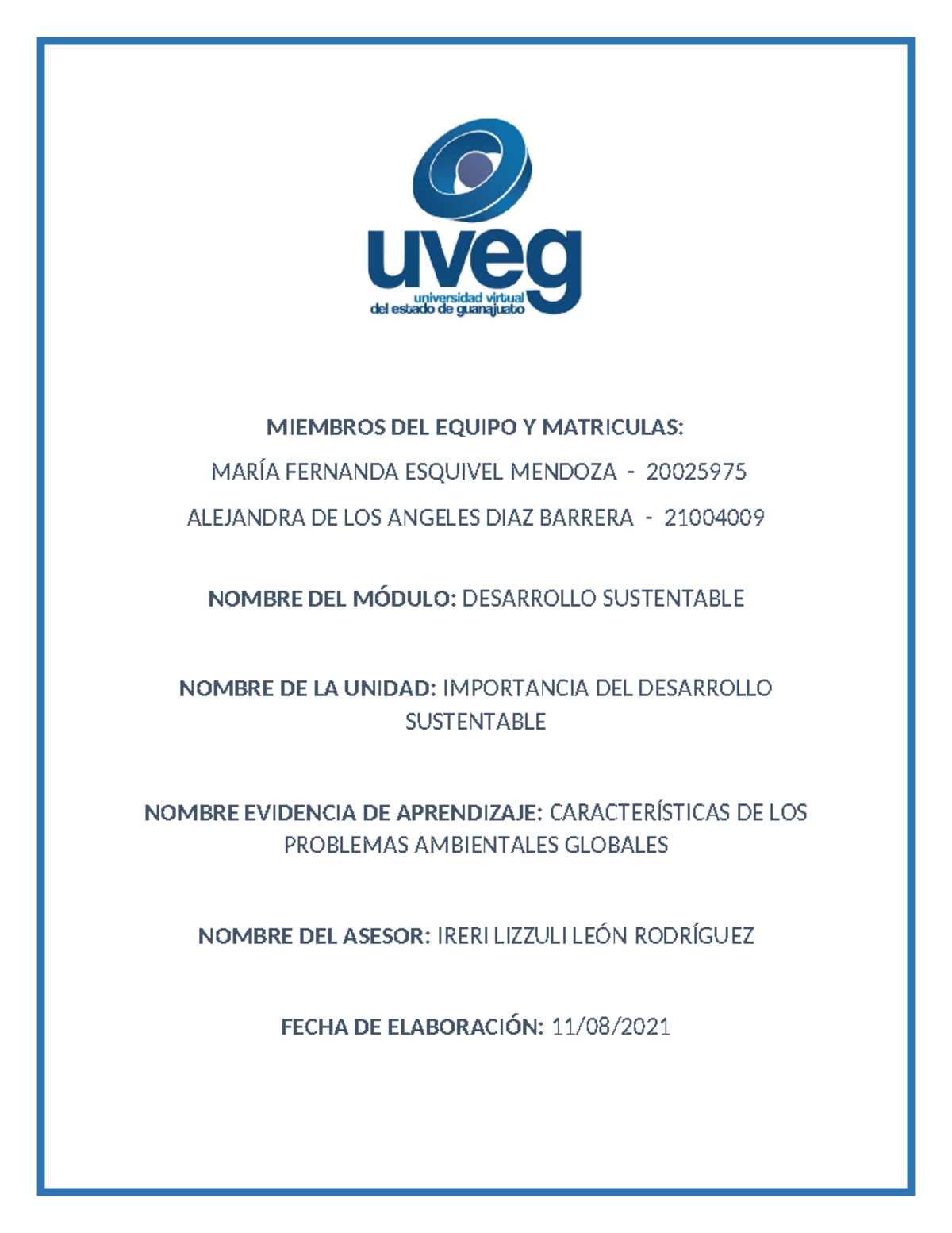 Esquivel Fernanda Acuerdos en gestión ambiental - MIEMBROS DEL EQUIPO Y ...