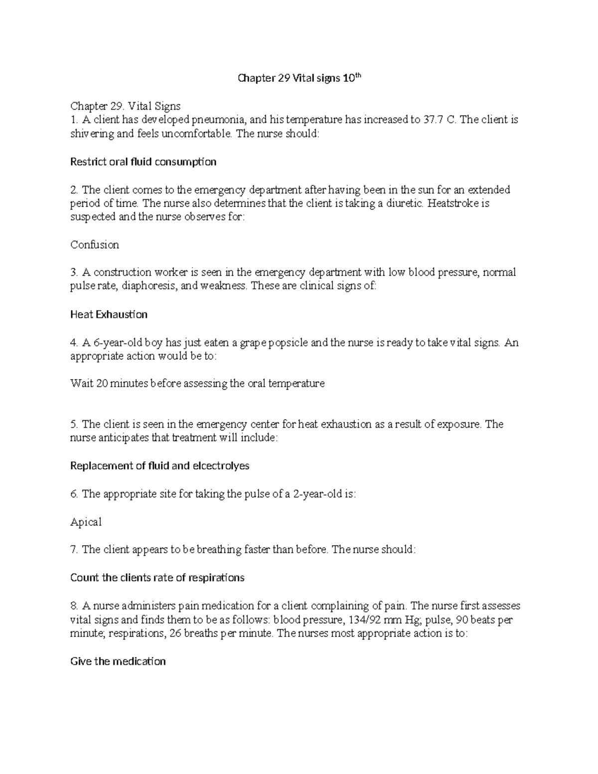 Chapter 29 Vital signs 10th - Chapter 29 Vital signs 10th Chapter 29 ...