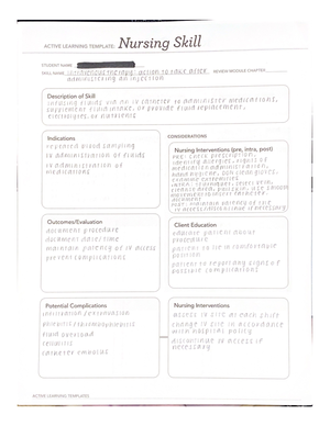 ATI Nursing Skill Bowel Elimination - NU 308 - Studocu