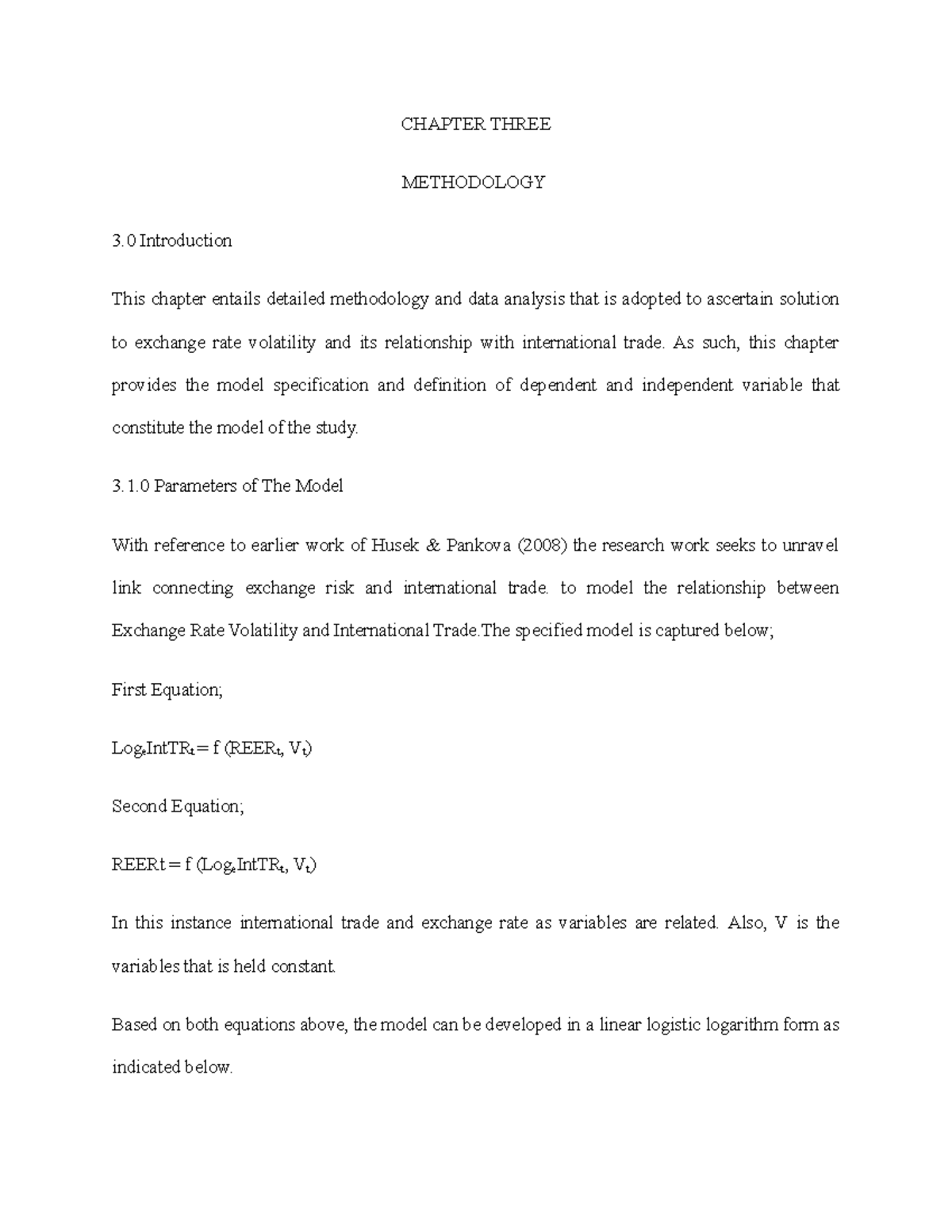 Methodolgy analysis - CHAPTER THREE METHODOLOGY 3 Introduction This ...