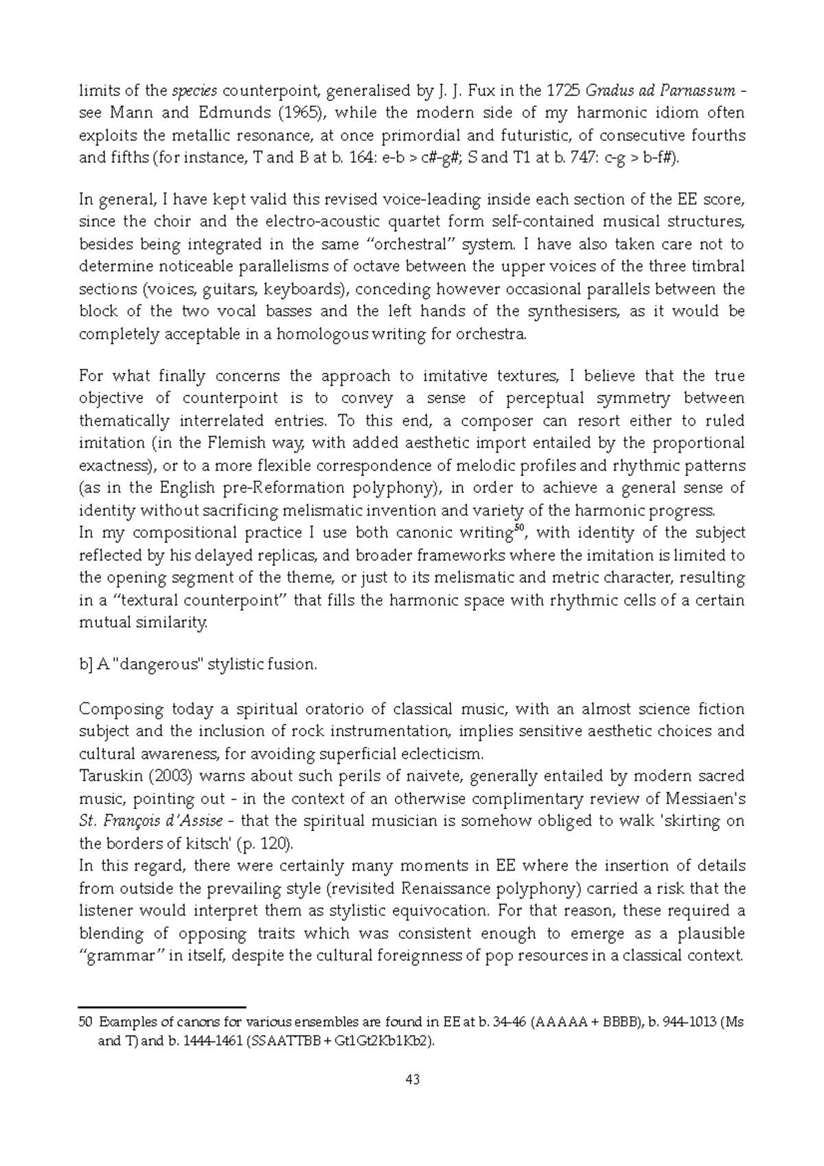 Limits of the species counterpoint - J. Fux in the 1725 Gradus ad ...