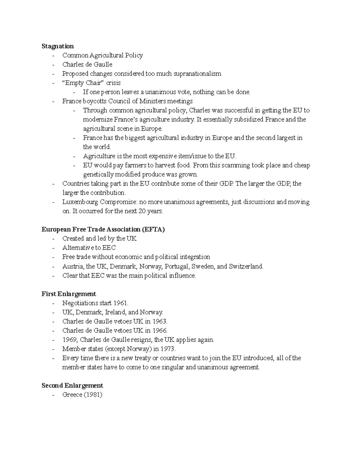 Stagnation and Renewal - Stagnation - Common Agricultural Policy ...