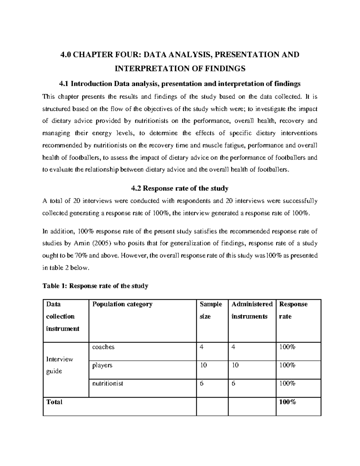 4 and 5 - social work - 4 CHAPTER FOUR: DATA ANALYSIS, PRESENTATION AND ...