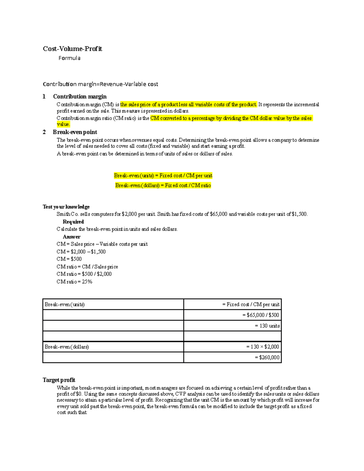 MA Notes Cost Volume Profit Formula Contribution Margin Revenue ma-notes-cost-volume-profit-formula-contribution-margin-revenue