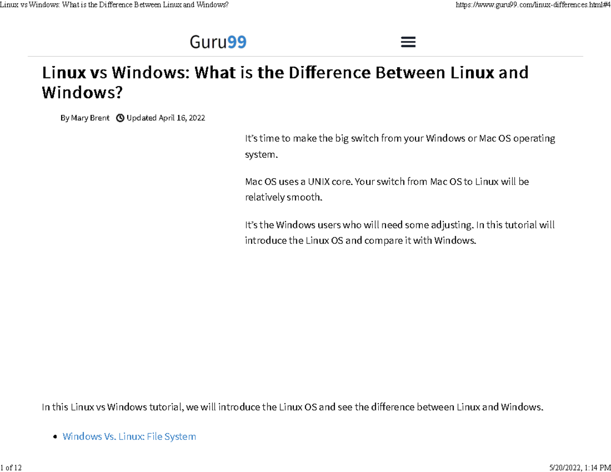 Linux vs Windows 2 - wonderment - LLiinnuuxx vvss WWiinnddoowwss ...
