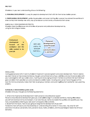 Module 2 - papasa tayo - PRE- ASSESSMENT What do you already know ...