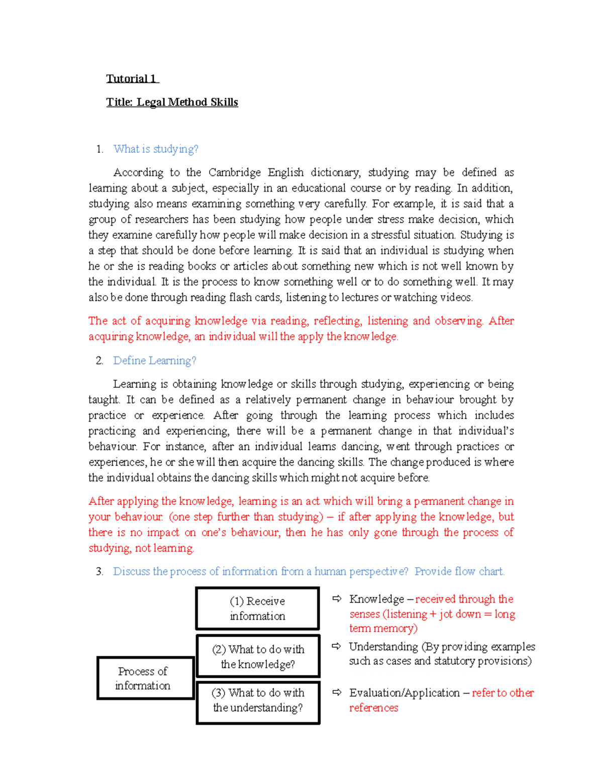 T1 Legal Method Skills (done) - Tutorial 1 Title: Legal Method Skills ...