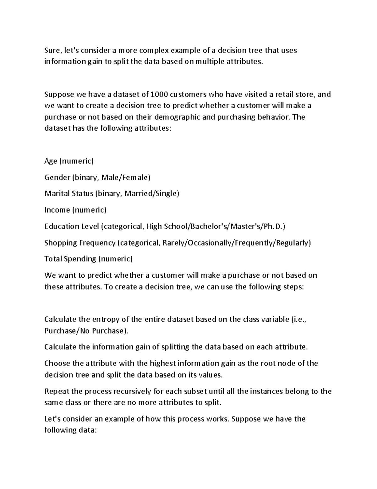 Information Gain Example Complex - Sure, let's consider a more complex ...