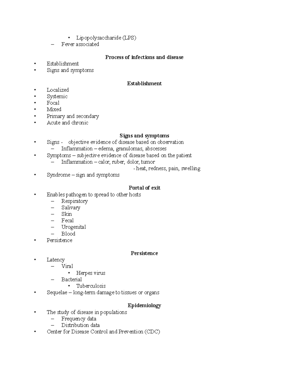 18 - Biology - Lipopolysaccharide (LPS) Fever associated Process of ...