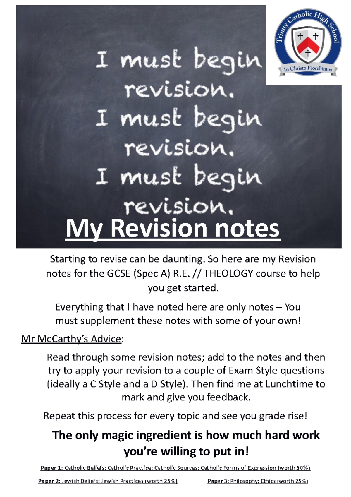 Mr Mc Carthy Revision book May 2022 Red prereleased edited - My ...