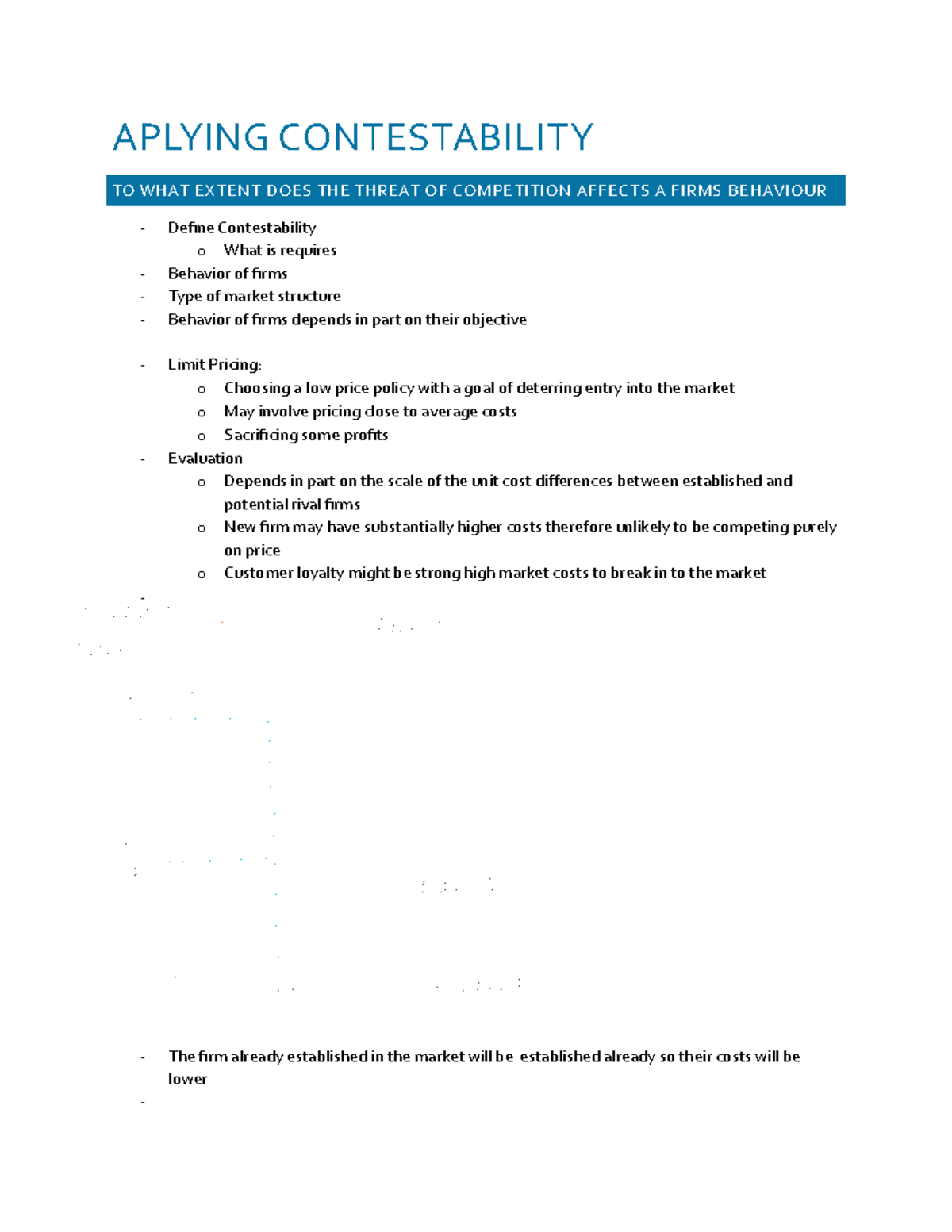 Aplying Contestability - APLYING CONTESTABILITY TO WHAT EXTENT DOES THE ...