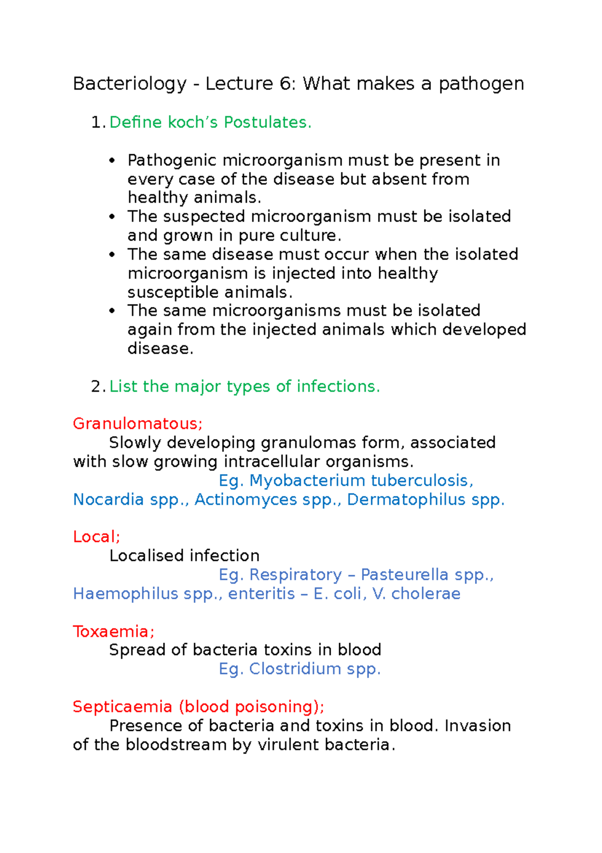 Lecture 6- What makes a pathogen (Bacteriology) - Bacteriology Lecture ...