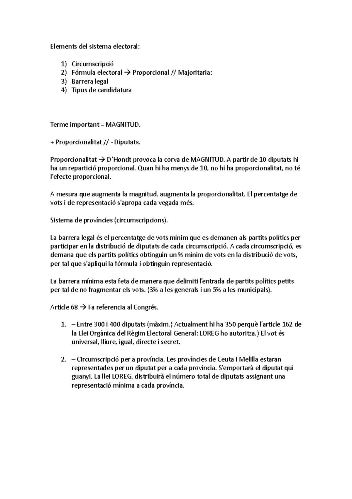 S.p.E - 4 - Elements del sistema electoral - Elements del sistema ...