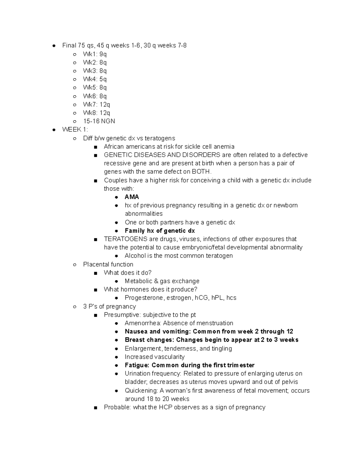 OB final review - Notes from professer Chua's class - Final 75 qs, 45 q ...