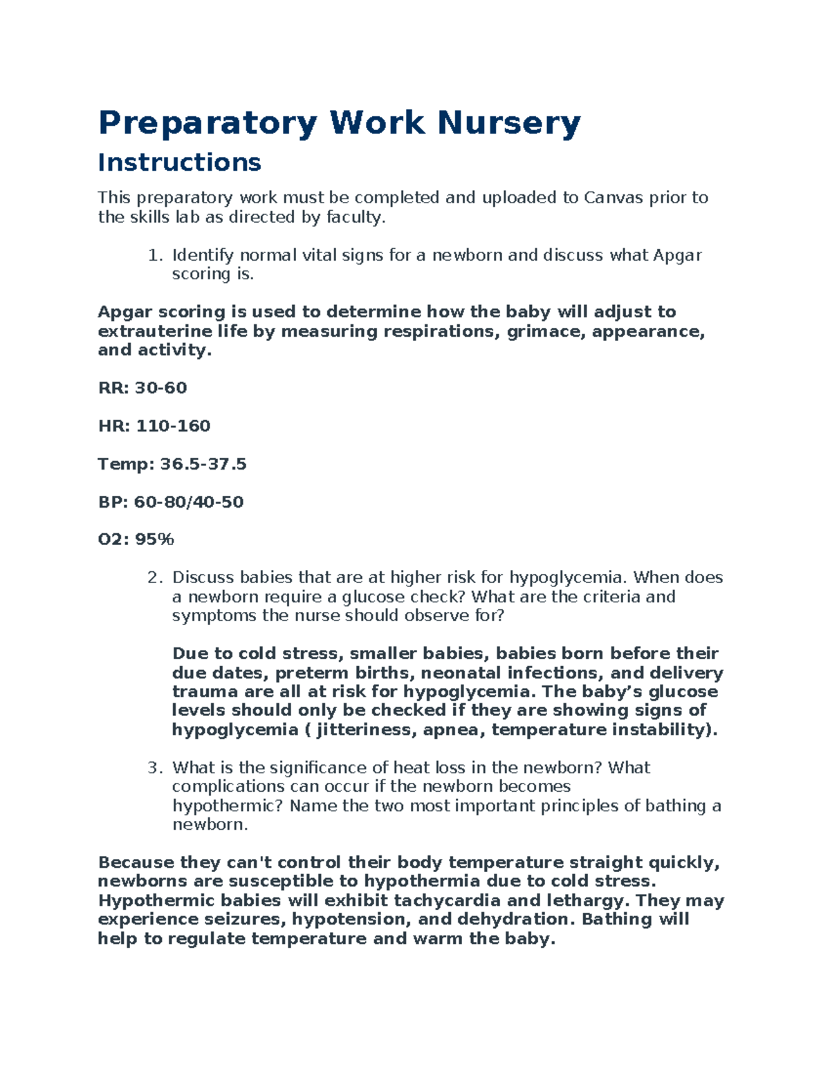 Prep Work Nursery - Preparatory Work Nursery Instructions This ...
