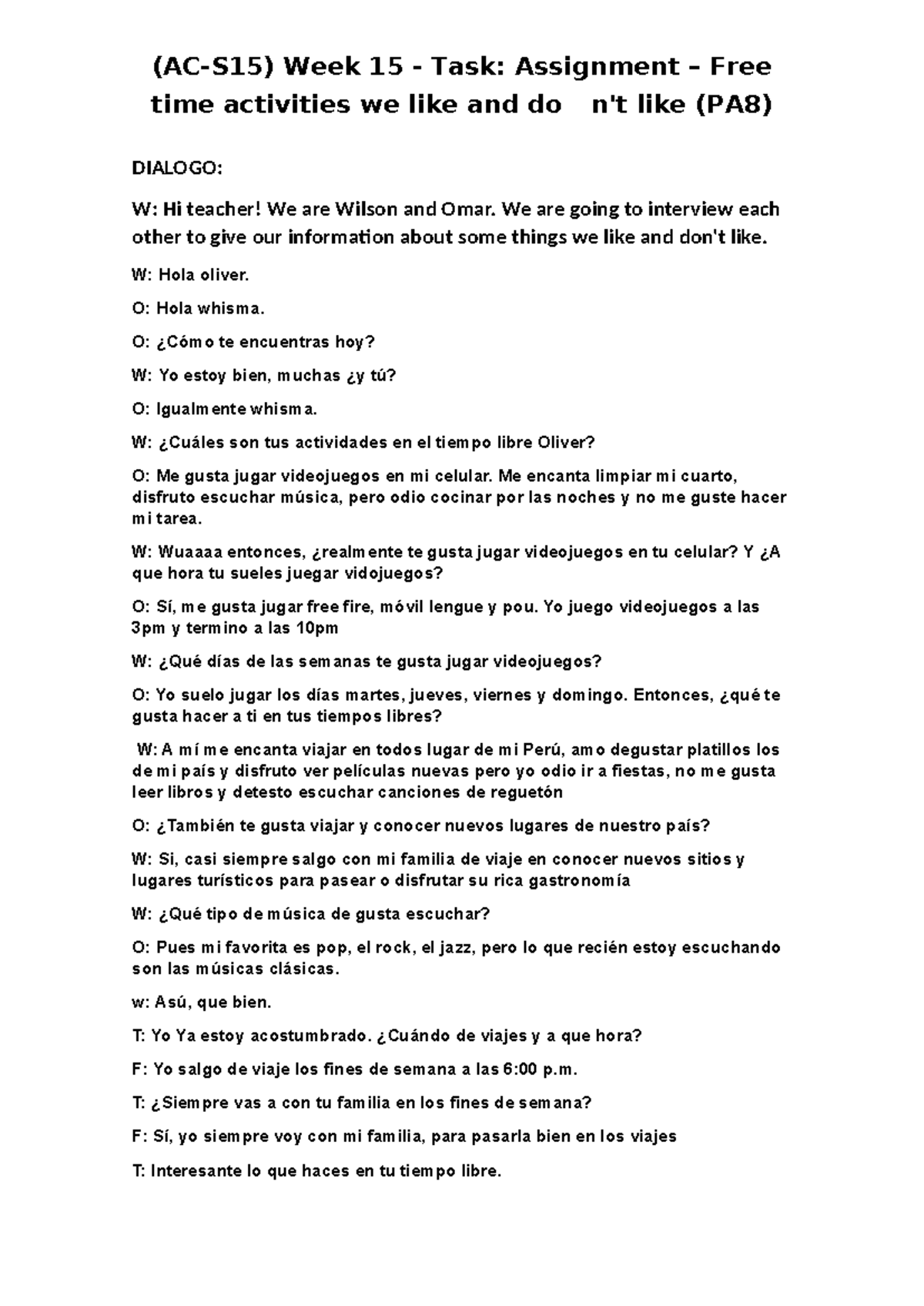 Trabajo de ingles semana 15 - (AC-S15) Week 15 - Task: Assignment ...
