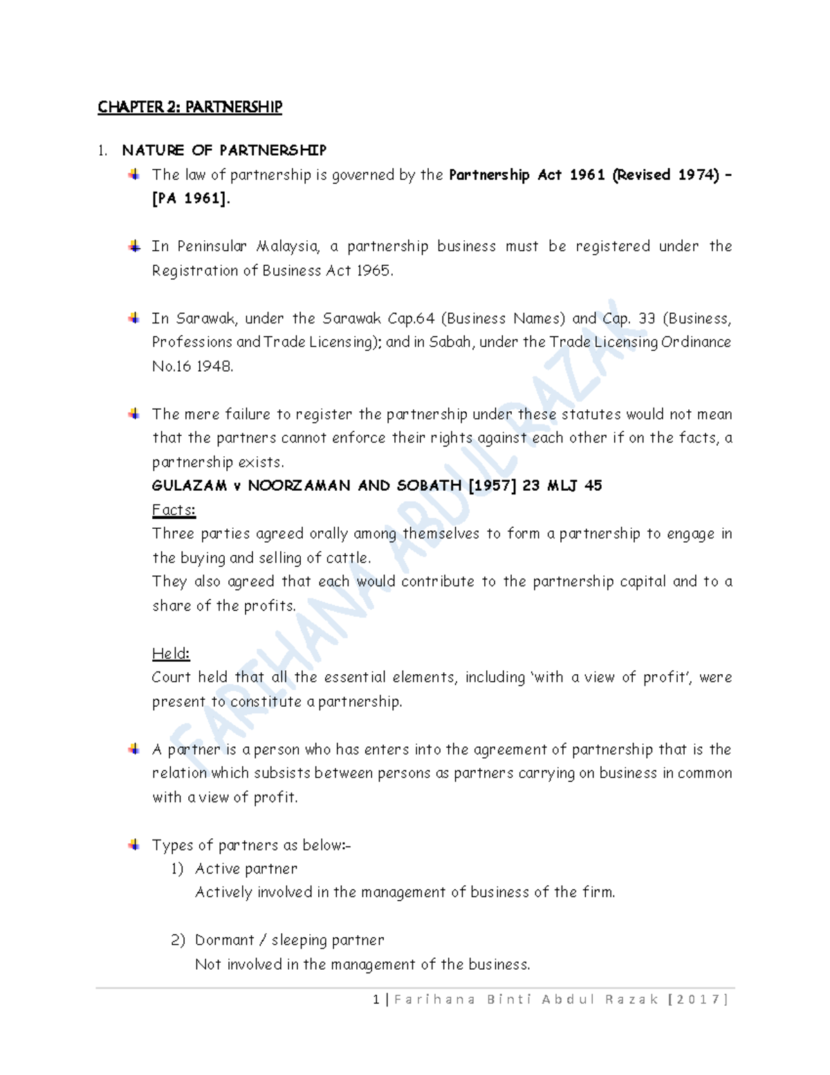 Partnership pdf - Many types of example of a tutorial question in ...