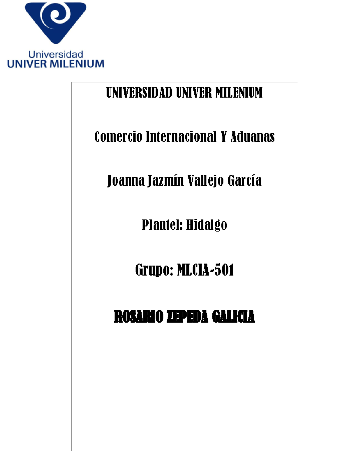 Act Apren 1 JJVG - Tarea - UNIVERSIDAD UNIVER MILENIUM Comercio ...