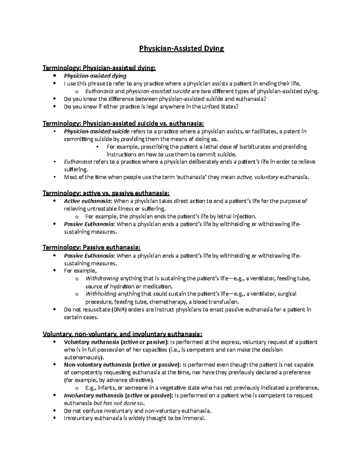 Physician-Assisted Dying - Physician-Assisted Dying Terminology ...