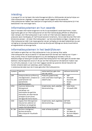 Hoofdstuk 1 Informatiesystemen in het huidige mondiale ondernemen ...