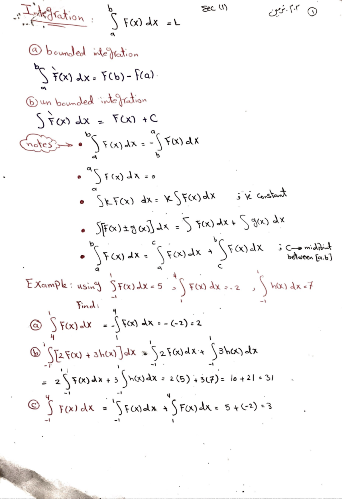 Section one for math - Mathematics - Studocu