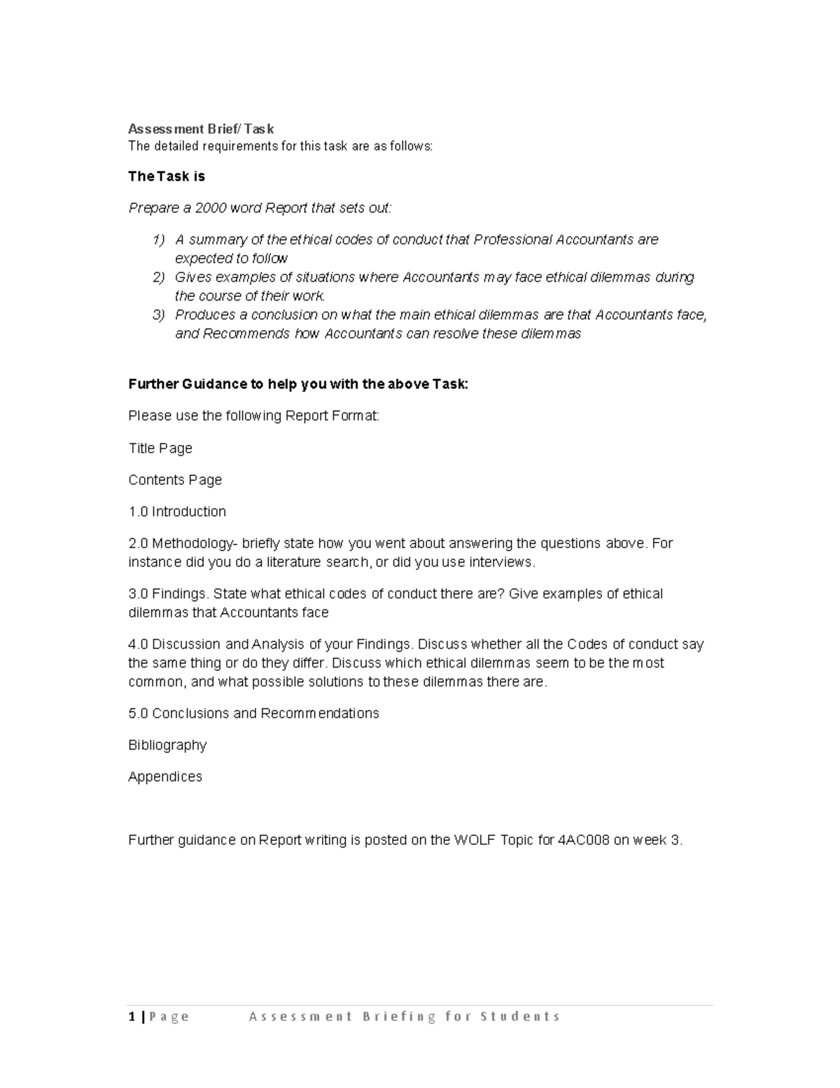 4AC008 - Principles of Business Management - Assignment - Warning: TT: undefined function: 32 1 ...