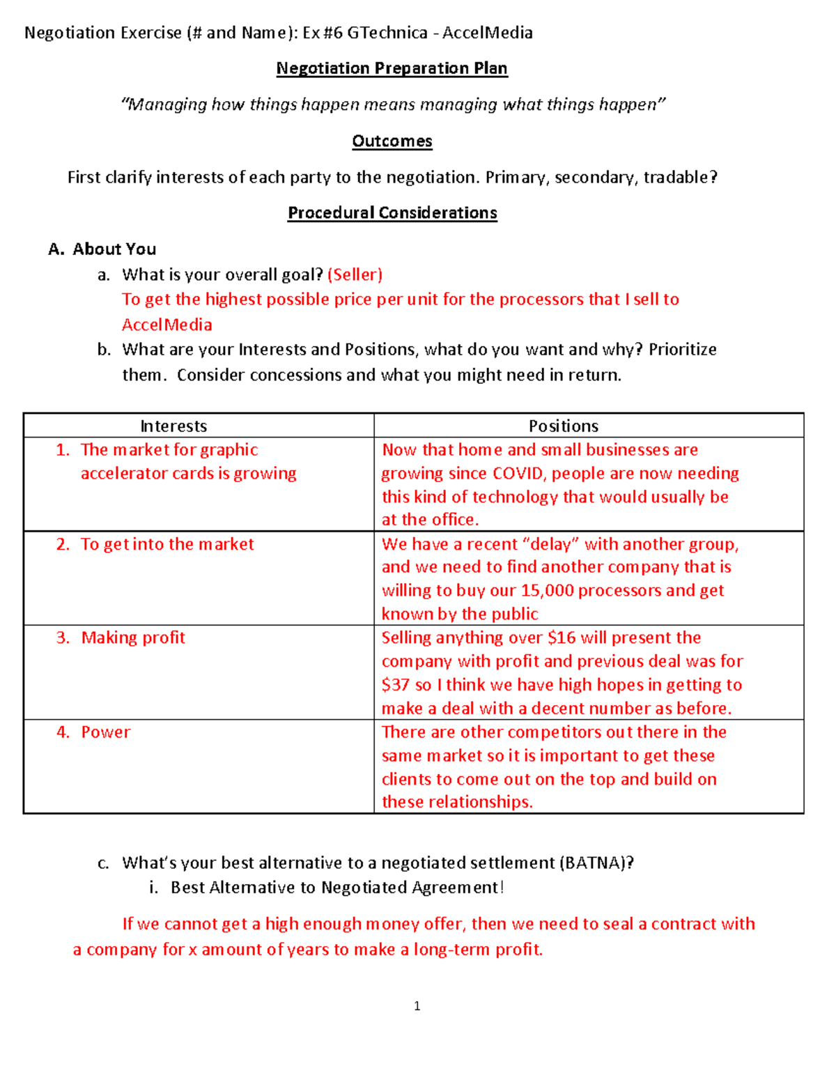 Ex #6 - GTechnica - Accel Media - 1 Negotiation Exercise (# and Name ...