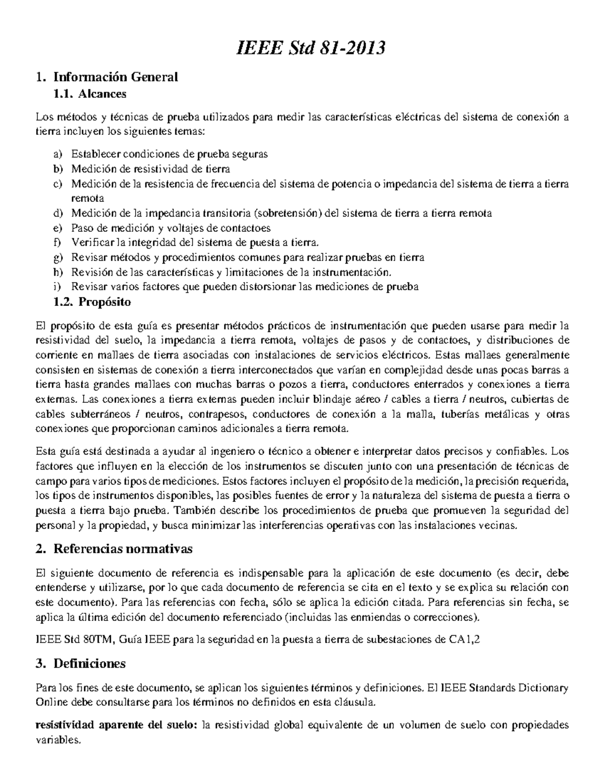 444586241 IEEE Std 81 2013 v1 pdf - IEEE Std 81- 2013 1. Información ...