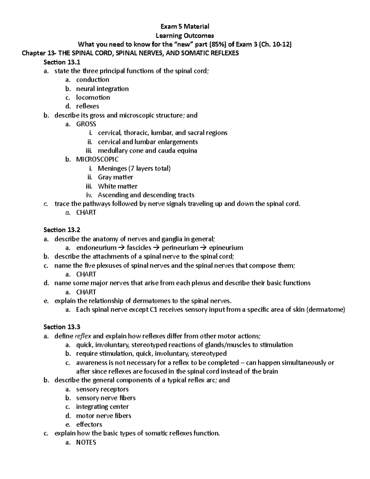 2017-Anatomy Physiology-Learning Outcomes Exam 5 - Exam 5 Material ...