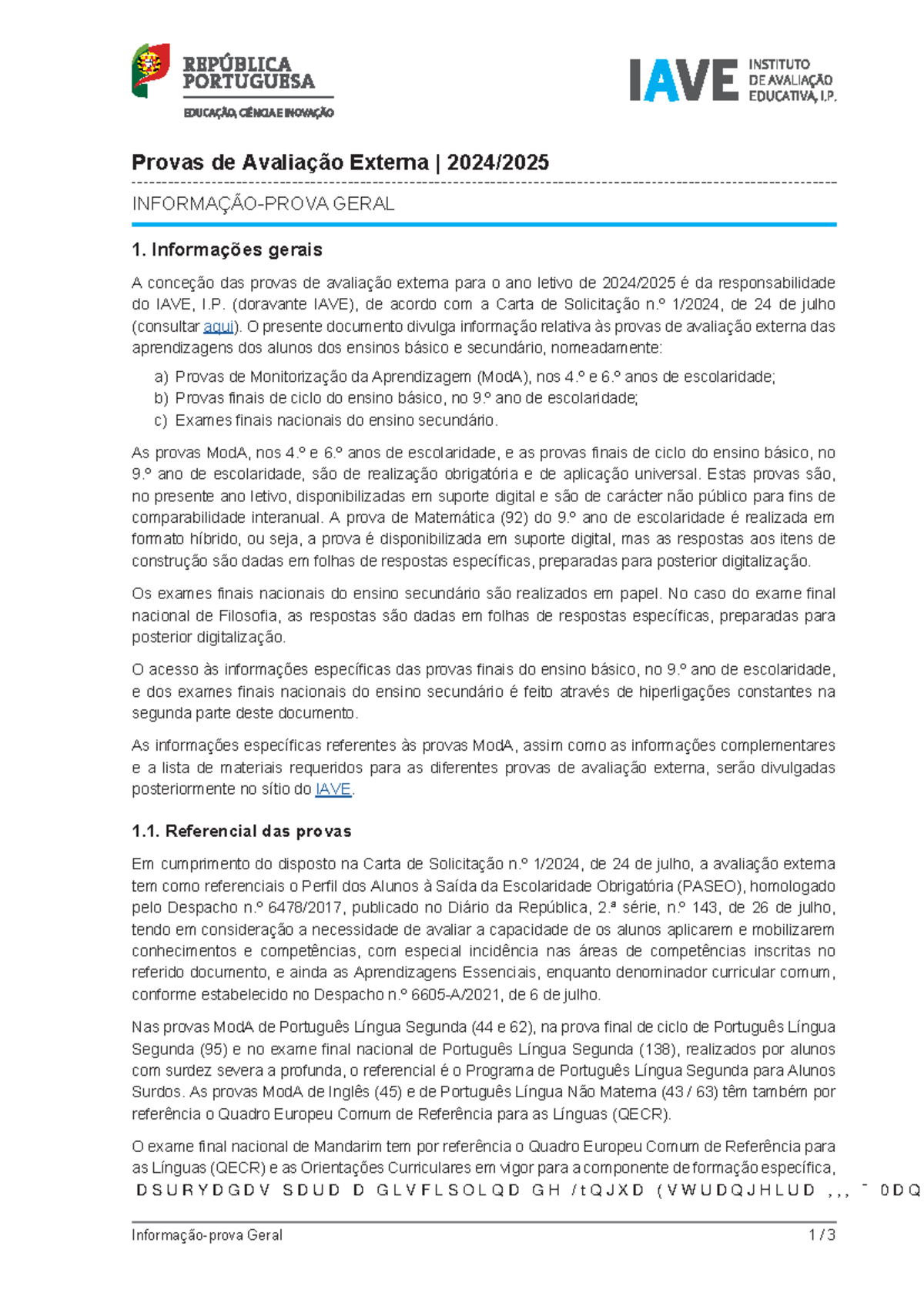 IP-Geral-2025 18nov 2 - IAVE INFORMAÇÕES PROVA - Informação-prova Geral ...