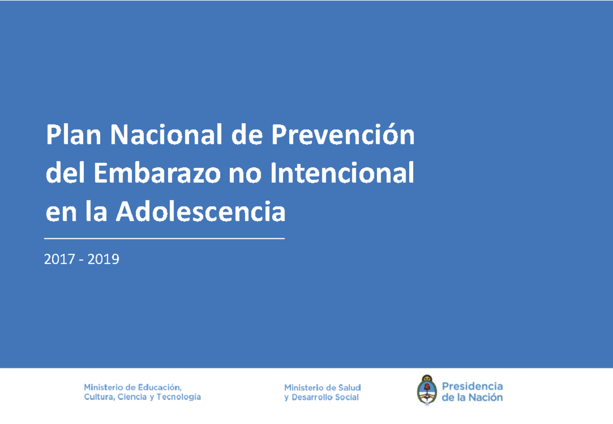 Presentacion plan enia octubre 2019 - ####### 2017 - 2019 Plan Nacional ...