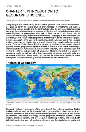 Chapter 2 Migration - Social studies - Hand out – FSSE 103 Mount Carmel ...