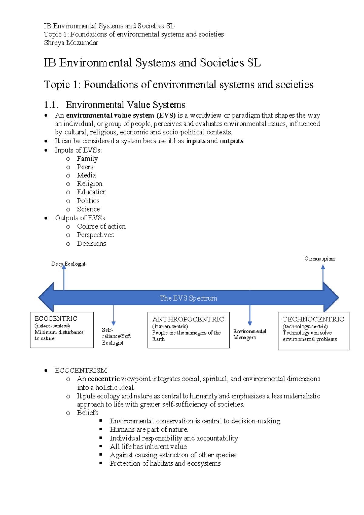 1 - ess of ib part 1 - Topic 1: Foundations of environmental systems ...