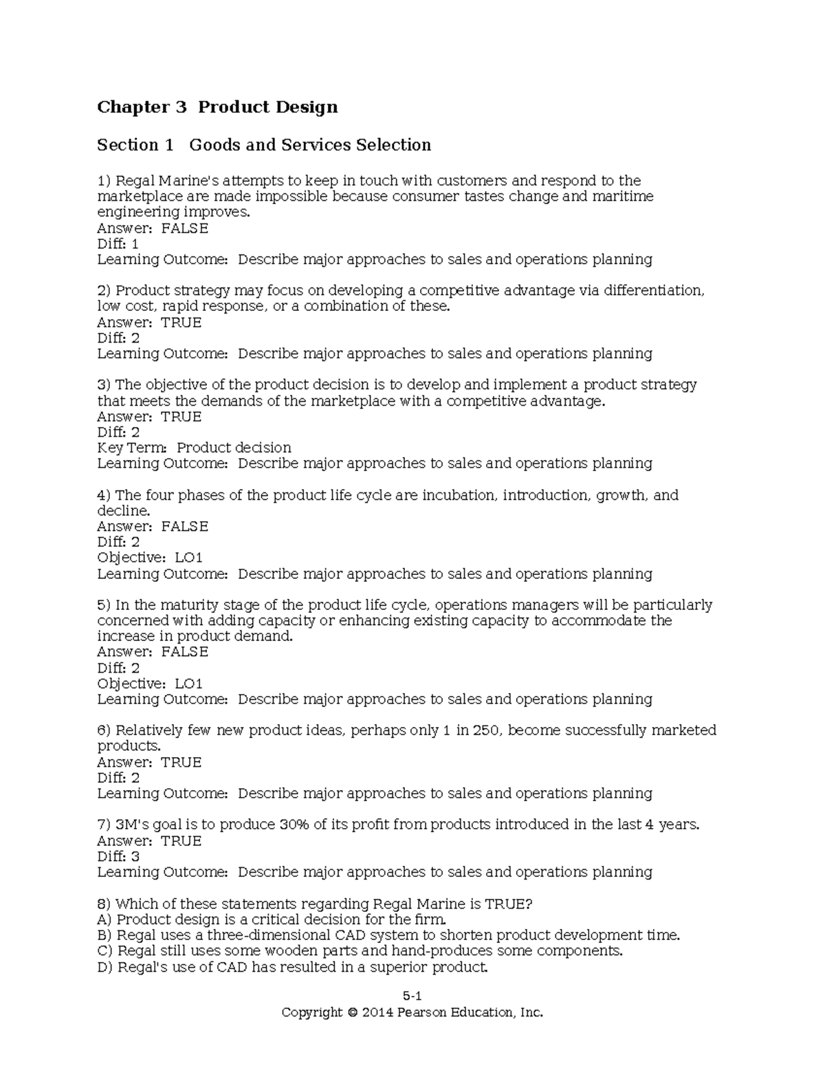 OM Ch-3 - This is a lecture notes fro OM Course - Chapter 3 Product ...