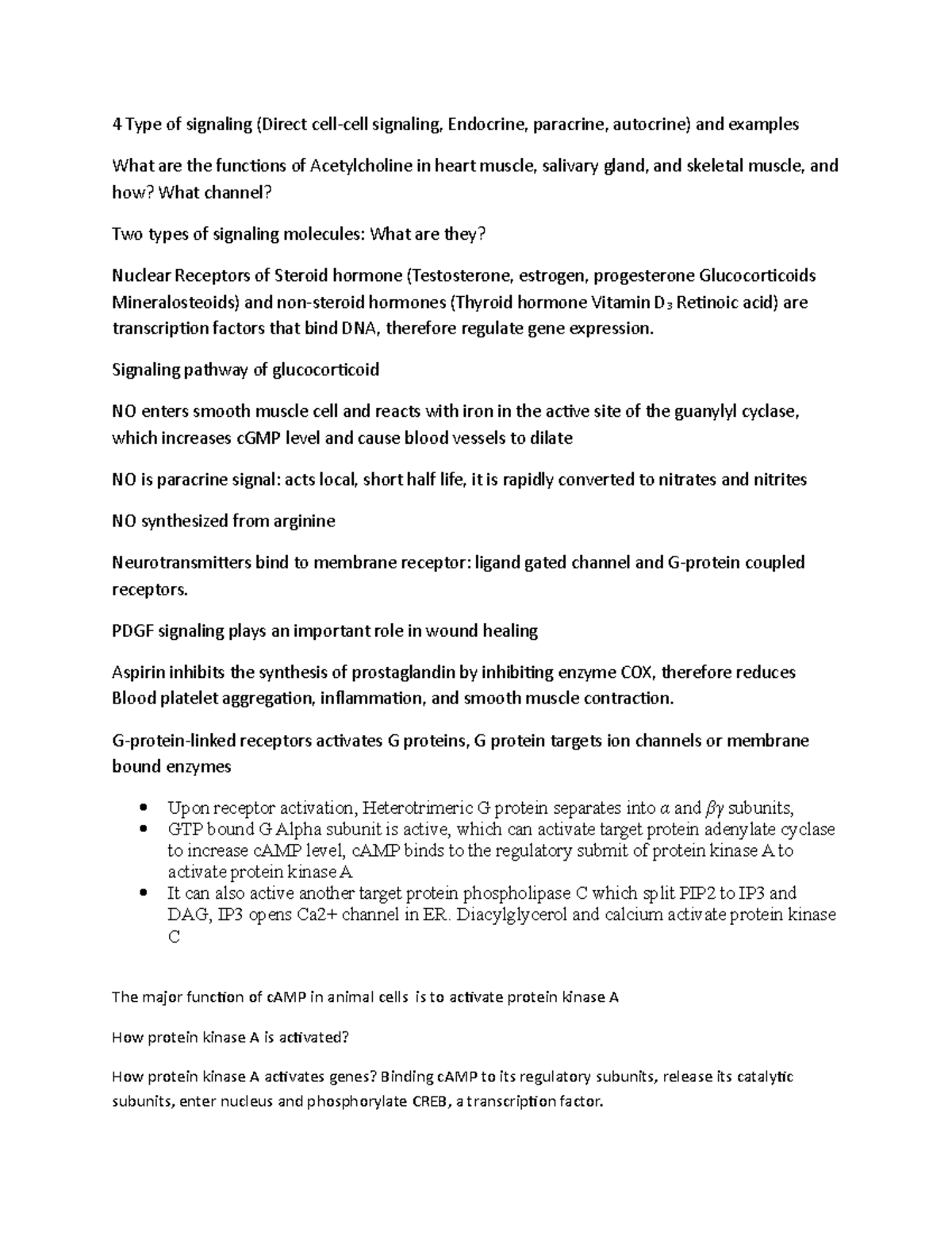 cell signaling and communication - 4 Type of signaling (Direct cell ...