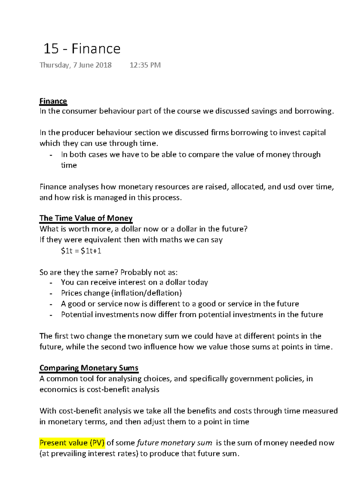 ECON130 Lecture 15 - Warning: TT: undefined function: 32 Finance In the consumer behaviour part ...