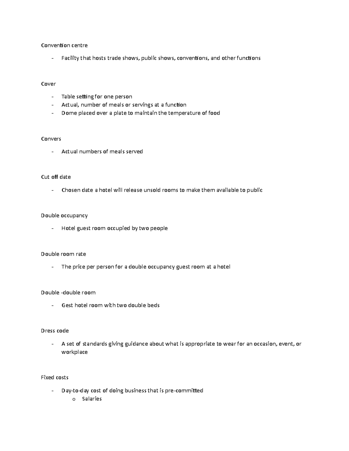 Event Terminology C-F - Convention centre- Facility that hosts trade ...