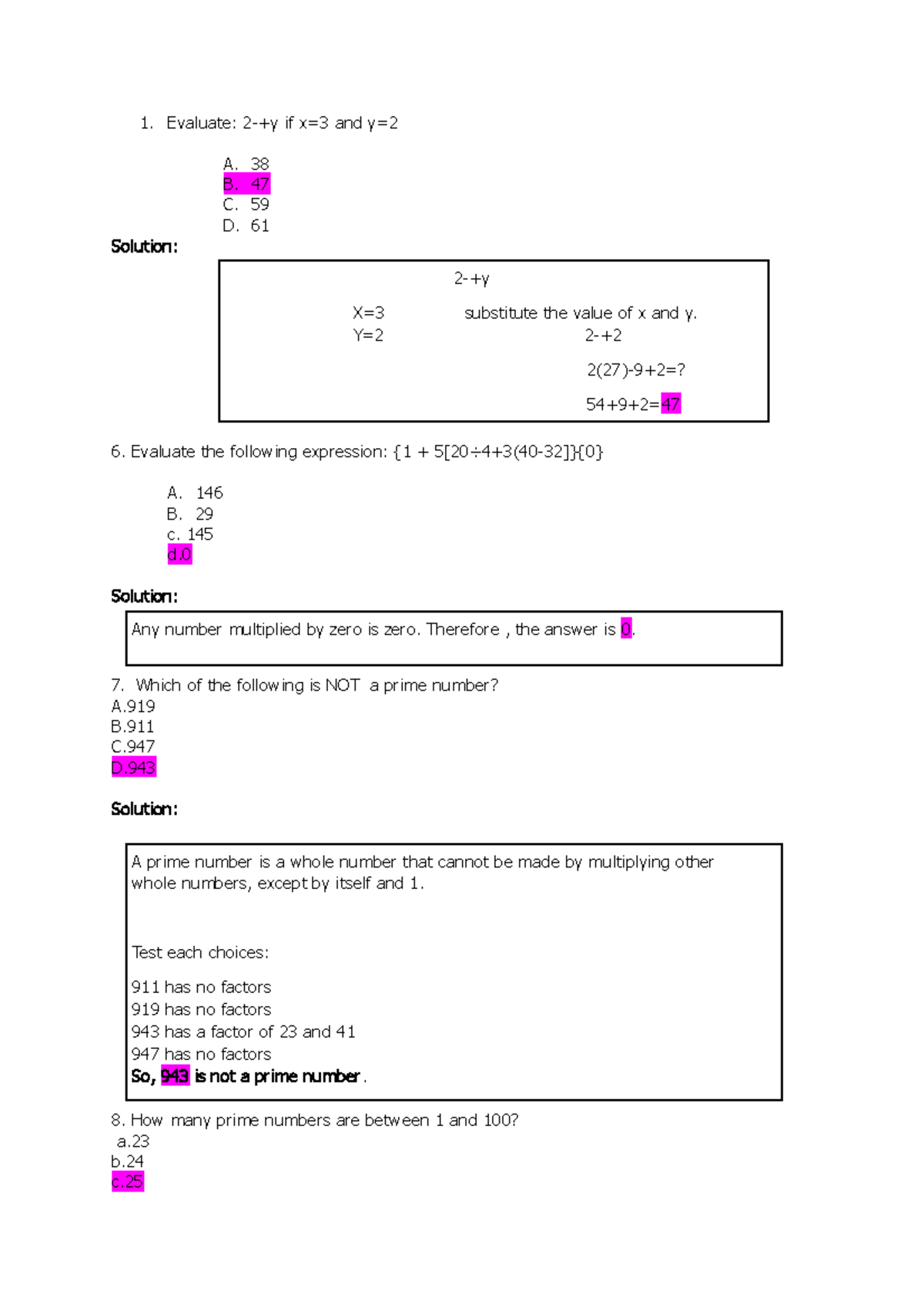 17 Math Investigation, Elementary Algebra and Fundamentals of Math ...