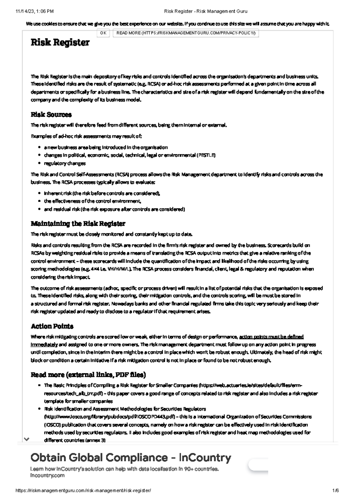 Risk Register - Risk Management Guru - Risk Register ####### The Risk ...