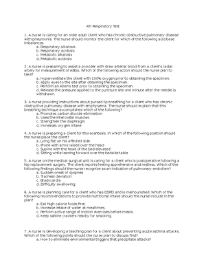 Respiratory System Practice Test Questions by Aida - Respiratory System ...