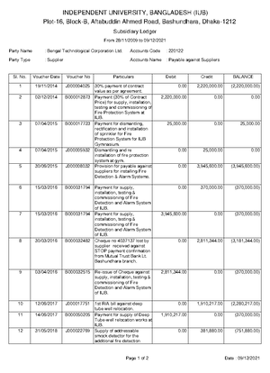 Accounts Party Ledger Report - Party Name : IIED Party Type : Supplier ...