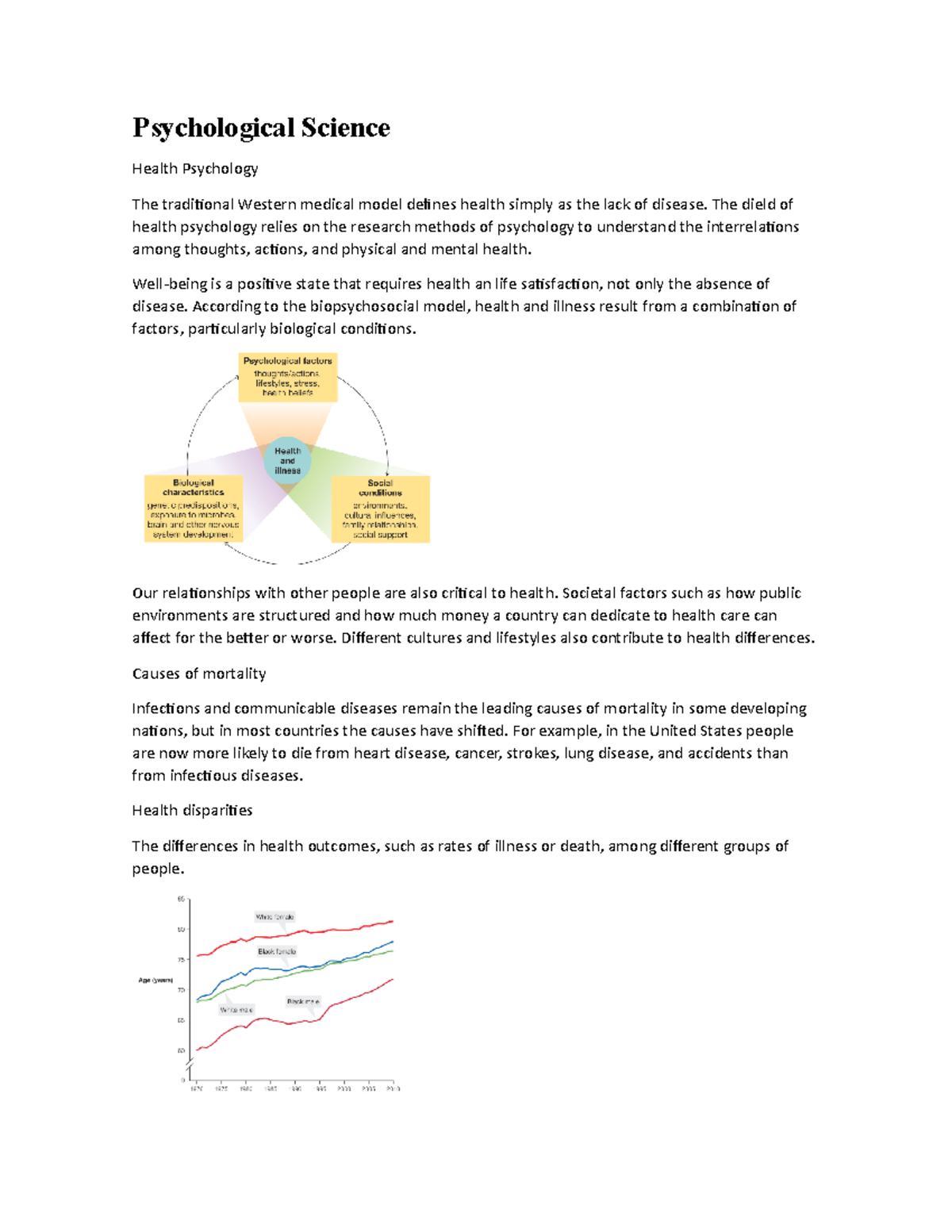 Health Psychology - Psychological Science Health Psychology The ...