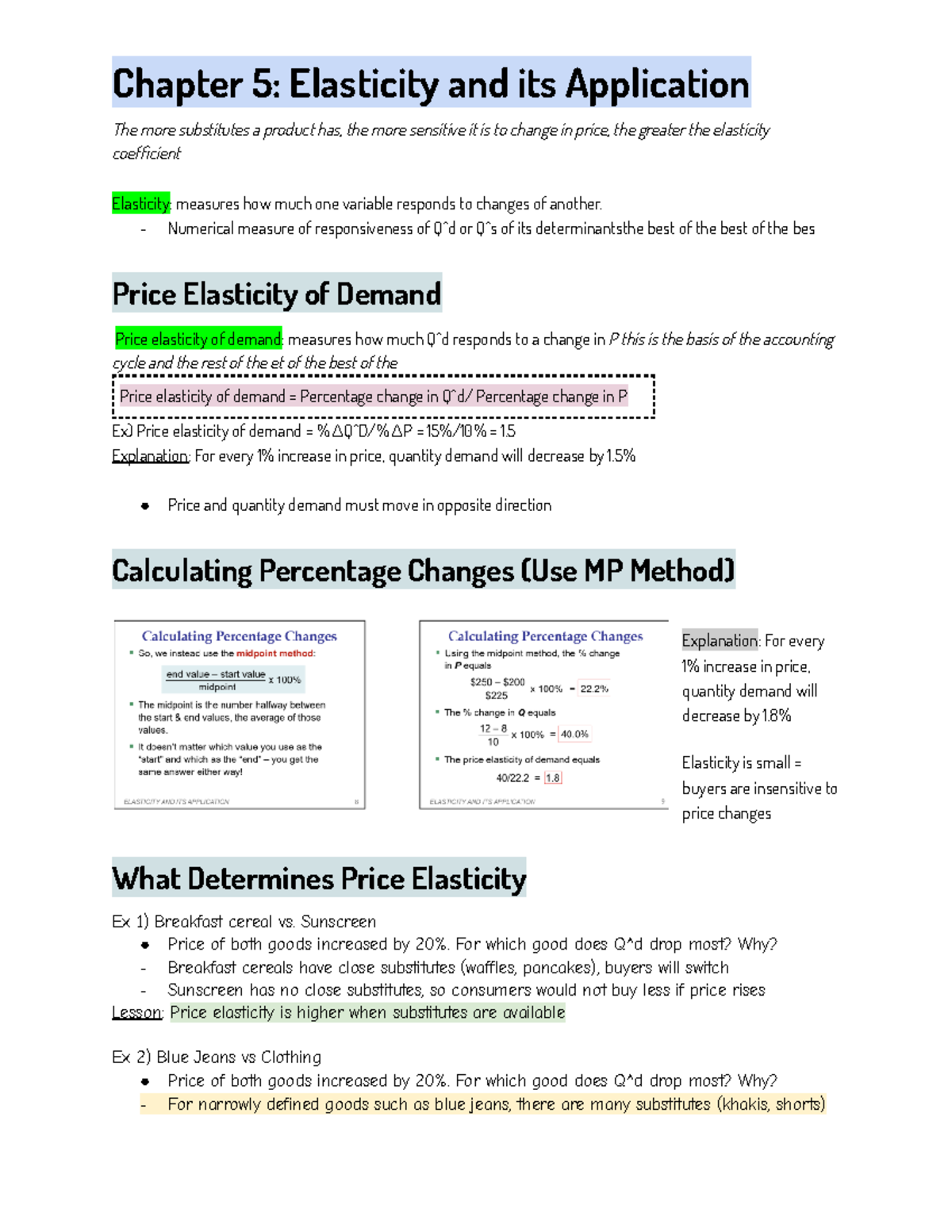 5. Elasticity and its Application - Chapter 5: Elasticity and its Application The more ...
