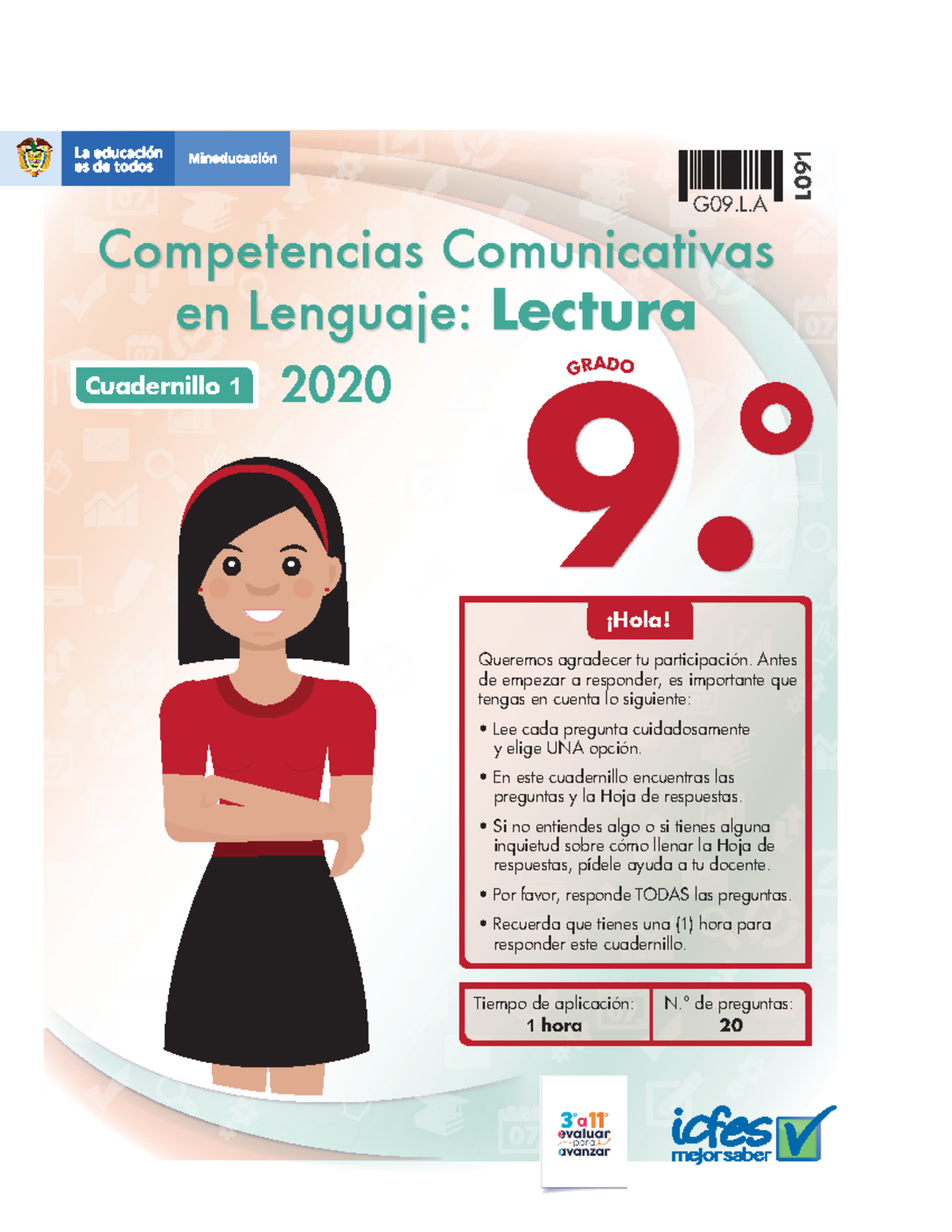 Cuadernillo Competencias Comunicativasen Lenguaje Lectura 9 1 - 9. GRADO 2020 Tiempo de ...