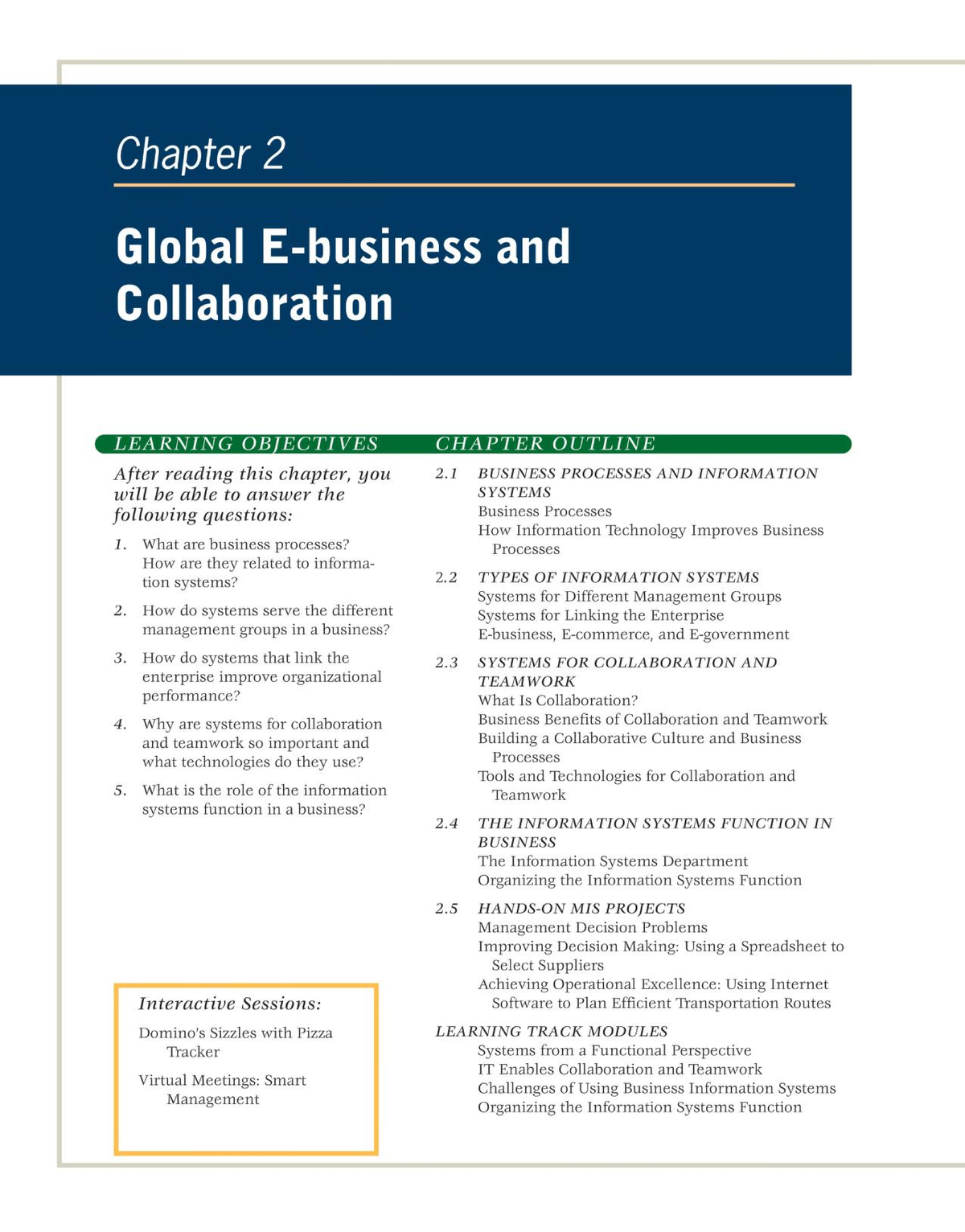 Binder 1: Global E-business & Collaboration With different approach ...