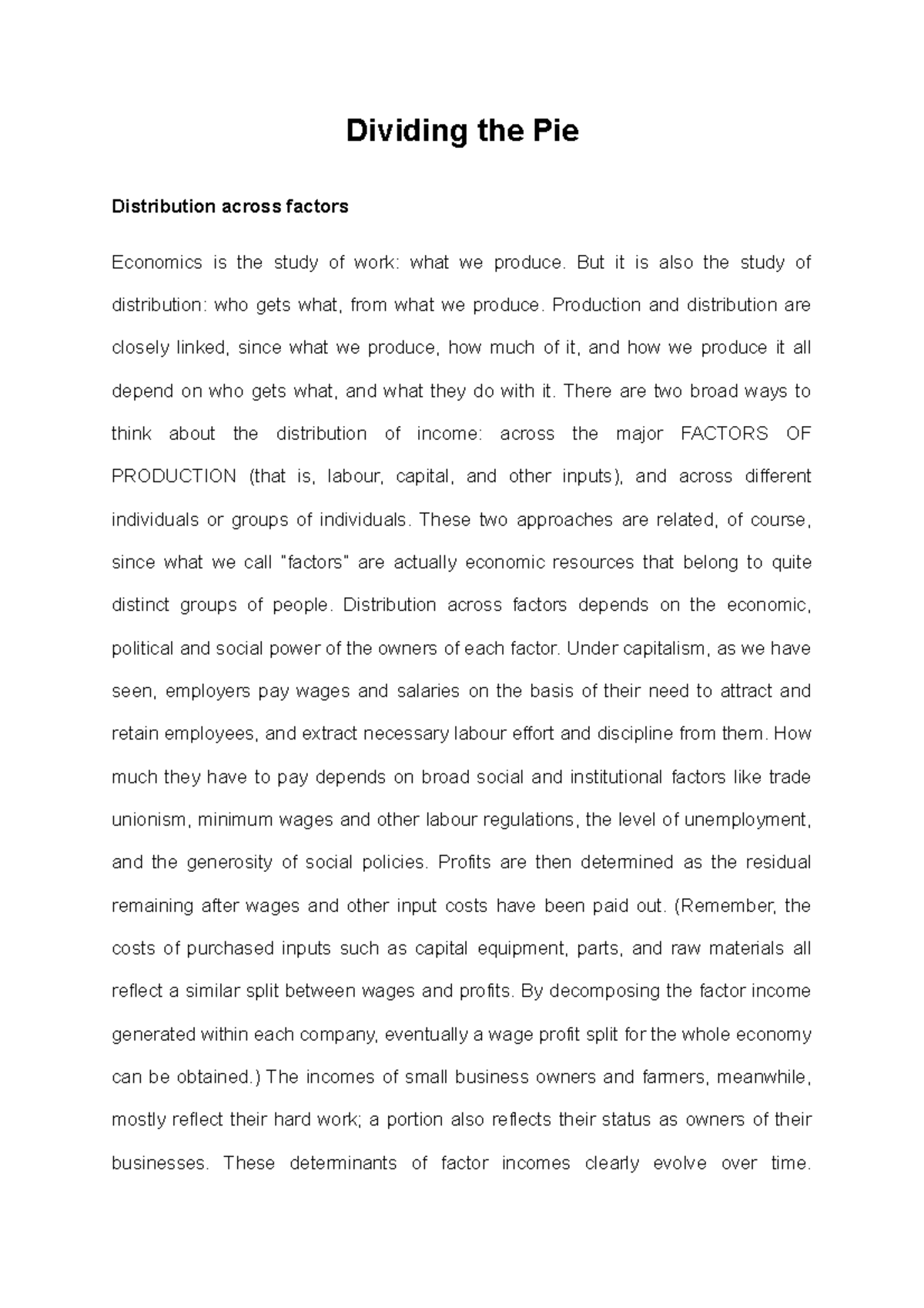 Dividing the Pie - notes that have definition, examples, solutions and ...