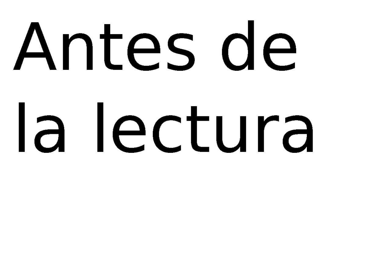 Antes de la lectura - DEL AREA DE COM PRIMARIA - Ética - Antes de la ...
