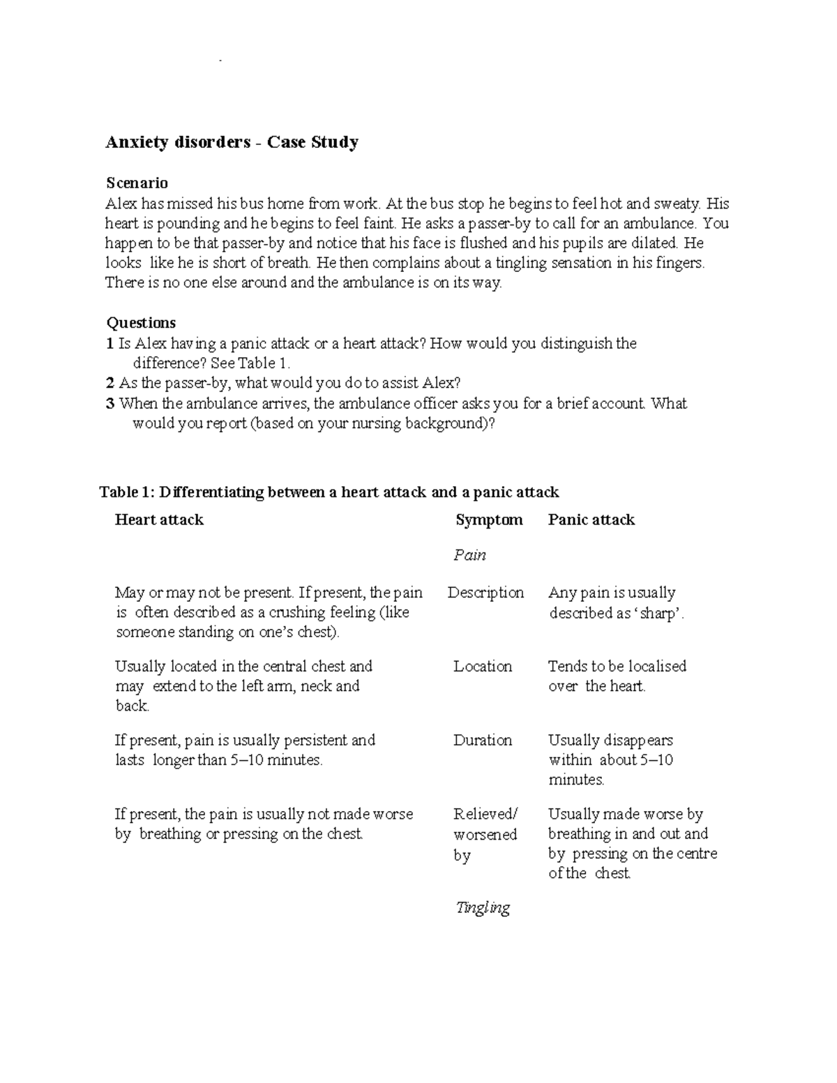 420.Case study.Anxiety Disorder-2-2 - Anxiety disorders - Case Study ...