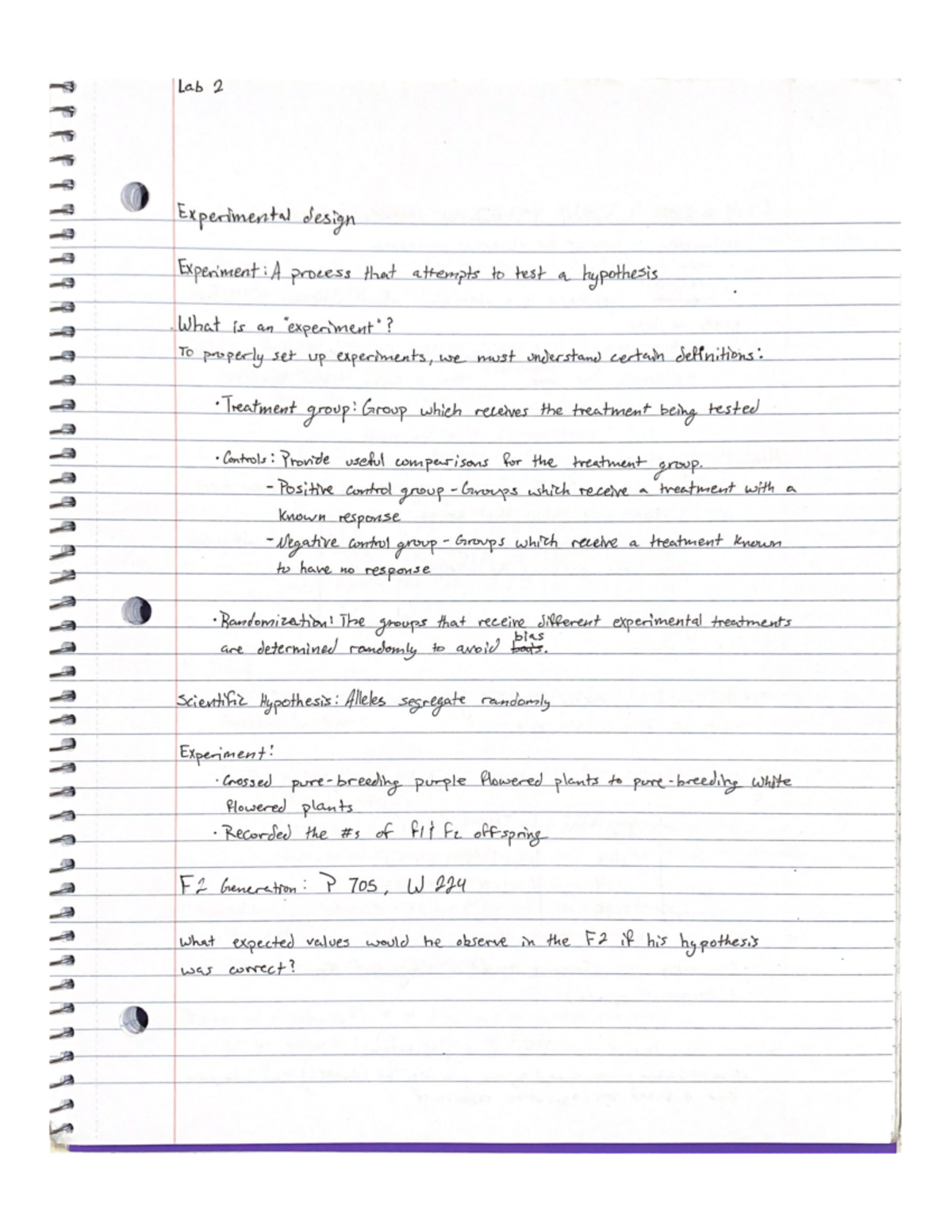 Experimental design lab 2 - Lab 2 Experimental design Experiment: A ...